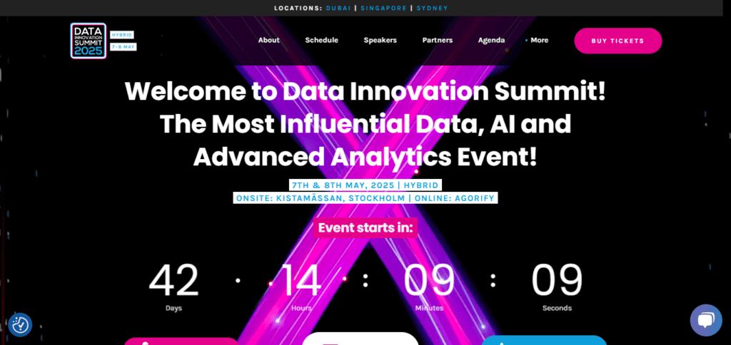 Data Innovation Summit 2025 - AI Event in Stockholm, Sweden